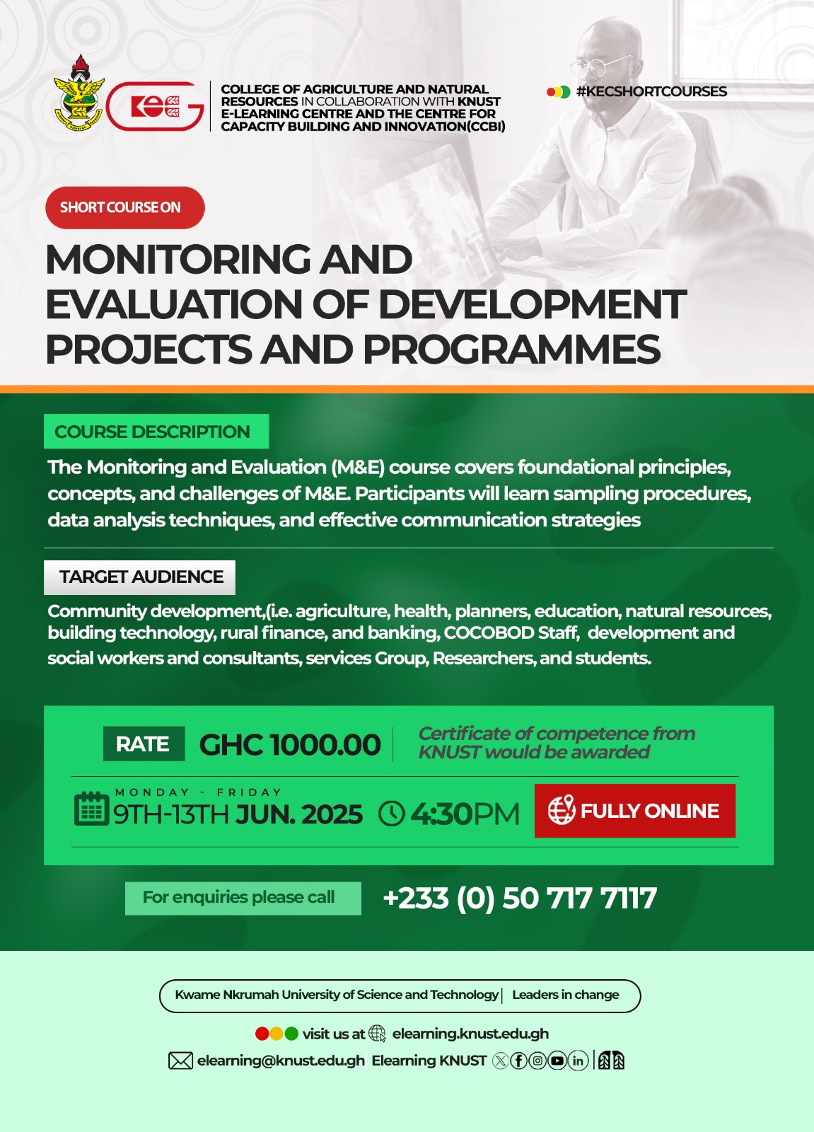 Online shortcourse updated | Elearning, KNUST